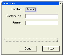 Update positions with the Quick Stow command